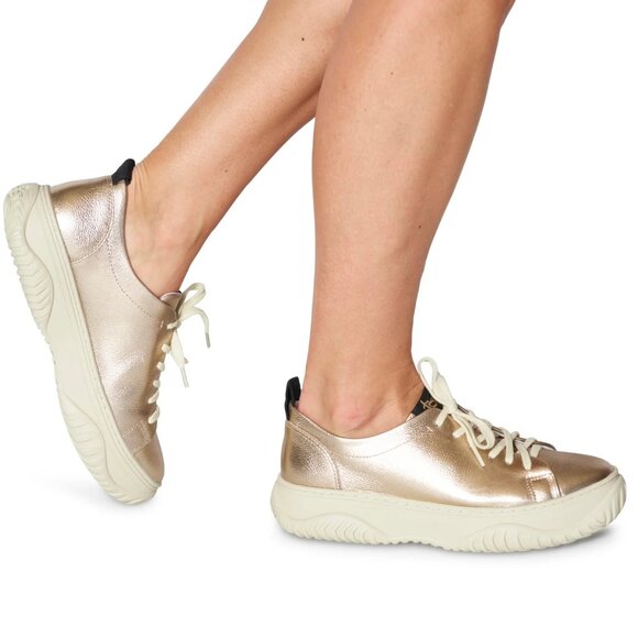 OTBT | Shoes | New Otbt Made In Brazil Leather Pangea Sneakers Gold For ...